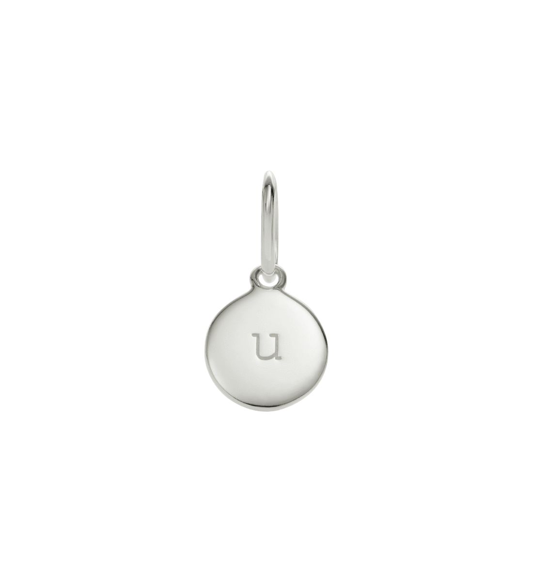 Little Kirstin Ash Circle Letter u Silver – Santina's